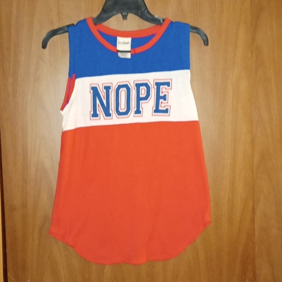 Jerry Leigh | Tops | Jerry Leigh Nope Sleeveless Tank Top | Poshmark